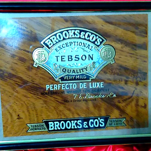 Tobacciana--Brooks & Company Cigar Box Label | Accessories | Brooks Co ...